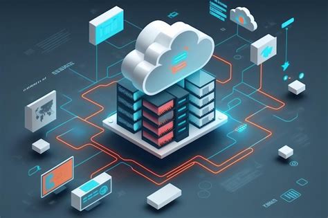 Premium Ai Image Visualize The Power Of Cloud Computing With This