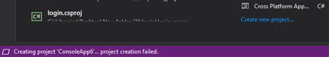 Visual Studio Unable To Create A New Net Core Console App Stack Overflow