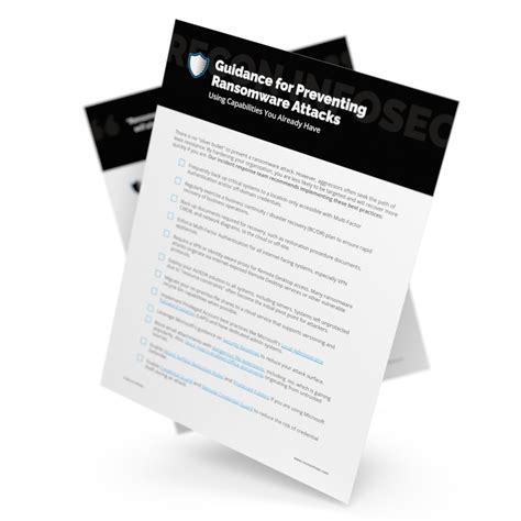 Guidance For Preventing Ransomware Attacks Recon Infosec