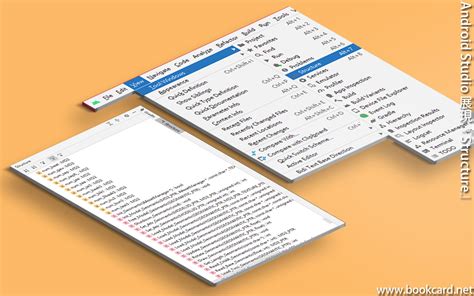 Android Studio 展現Structure BOOKCARD NET