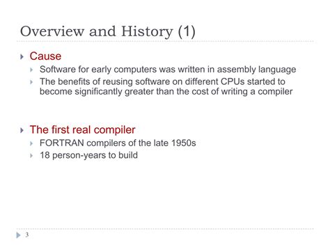 Ppt Compiler Design History Structure And Optimization In