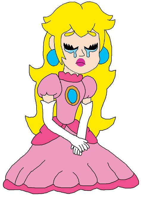 Peach Crying Drquack64 By Johnv2004 On Deviantart
