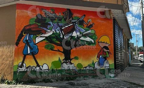 Graffiti De Los Chicos Del Barrio” Embellece Mérida Con Acento