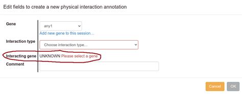 Cant Select Gene In Physical Interaction Dialog · Issue 2647