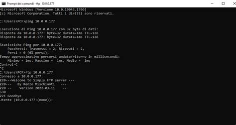 The Ftp Server Disconnects Immediately Issue Xreef Simpleftpserver Github