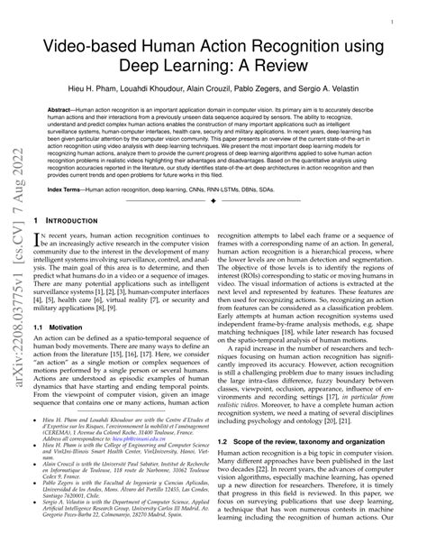 PDF Video Based Human Action Recognition Using Deep Learning A Review