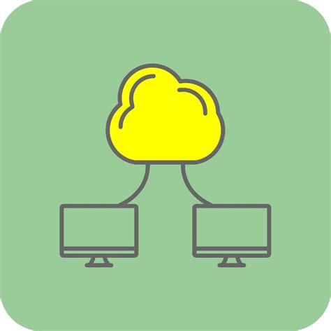 Cloud Computing Filled Yellow Icon 42817758 Vector Art At Vecteezy