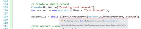 C Cannot Implicitly Convert Type Salesforcecommonmodels