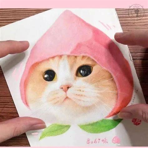 彩铅可爱猫咪画法步骤图 网友