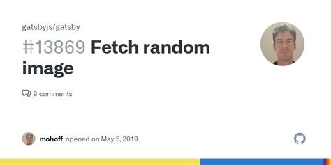 Fetch Random Image · Issue 13869 · Gatsbyjsgatsby · Github