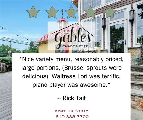 The Gables At Chadds Ford American Restaurant Chadds Ford Pennsylvania Facebook 208