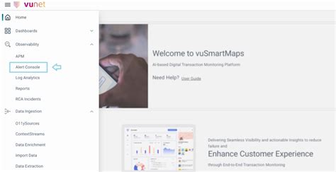 Accessing Alert Console