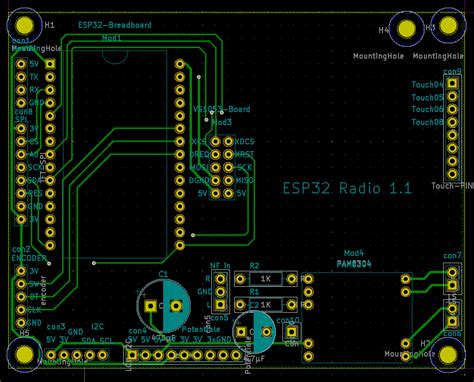 Esp32 Webradio Platine Version 11 Digitale Technik Radio Bastler