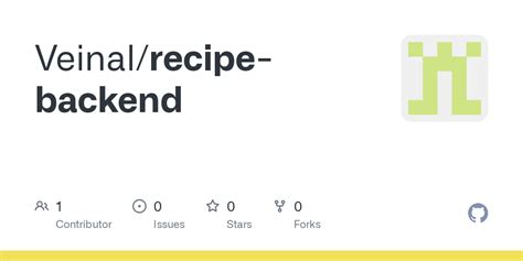 GitHub Veinal Recipe Backend