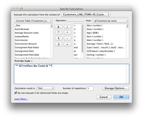 building a barcode system in filemaker prohomebase software