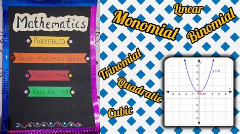 Maths Portfolio Class 10 Chapter 2 Polynomials Youtube
