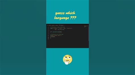 Guess Which Language 🤔 Comment Urs Coding Learnit Youtube