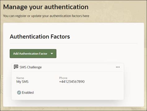 Configuring Sms Challenge In The Oracle Advanced Authentication Self Service Portal