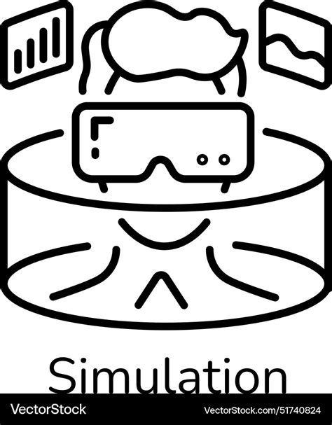 Simulation Royalty Free Vector Image Vectorstock