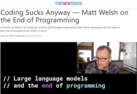 Hey Guys Heres A Former Harvard Cs Professor That Thinks Coding Sucks