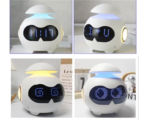 Супер Крутые ЭМОДЗИ Настольные часы будильник с питанием от Usb с подсветкой Rgb Bluetooth