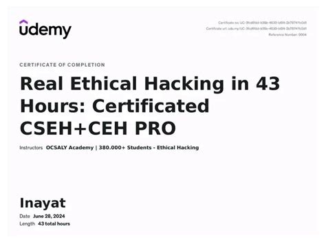 Inayat Hussain On Linkedin Cybersecurity Ethicalhacking Cseh Udemycertified Infosec…