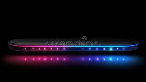 An Energy Concept Is Represented Through Abstract Digital Art Of Dynamic Light Waves On A Dark