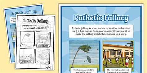 Pathetic Fallacy Display Poster Teacher Made Twinkl