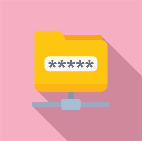 Premium Vector Shared Folder Safe Icon Flat Vector Secure Policy Data