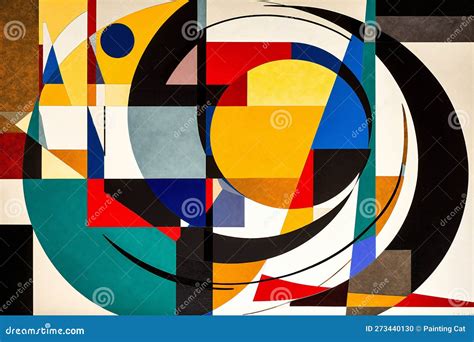 Suprematism Art Style Natural Beauty Hand Drawn And Artistic Stock