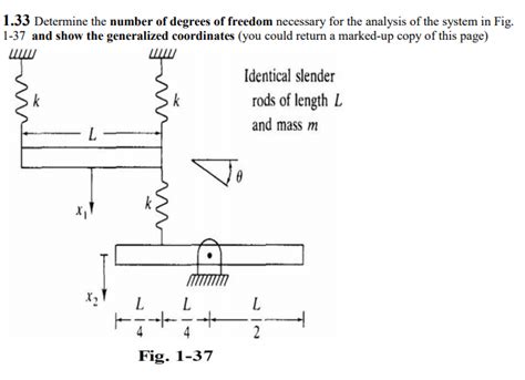 Solved Determine The Number Of Degrees Of Freedom Necessary