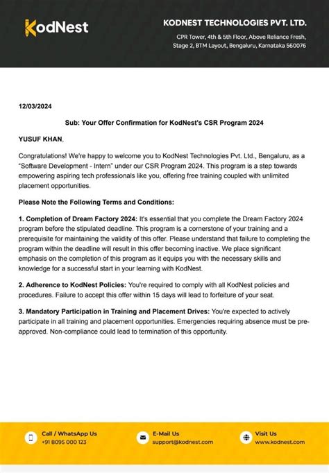 Yusuf Khan On Linkedin Softwaredevelopment Internship Kodnest