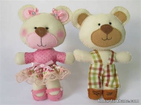 عروسک سازی با نمد و ایده هایی برای ساخت عروسک های نمدی