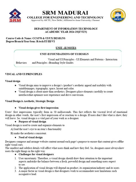 Ccs370 Uiux Unit2 Notes Pdf Color User Interface