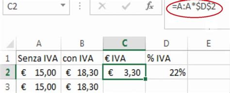 Masterexcel It Calcolo Iva Excel Scorporo E Addizione