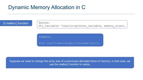 Dynamic Memory Allocation In C Pptx