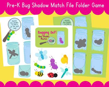 Bug Shape Match Insect Sorting Skills File Folder Game By Wilde About Learning