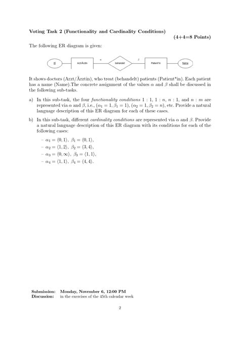 Solved Voting Task 2 Functionality And Cardinality