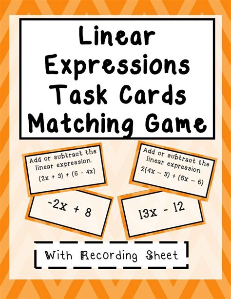 Adding And Subtracting Linear Expressions Worksheet Printable And Enjoyable Learning