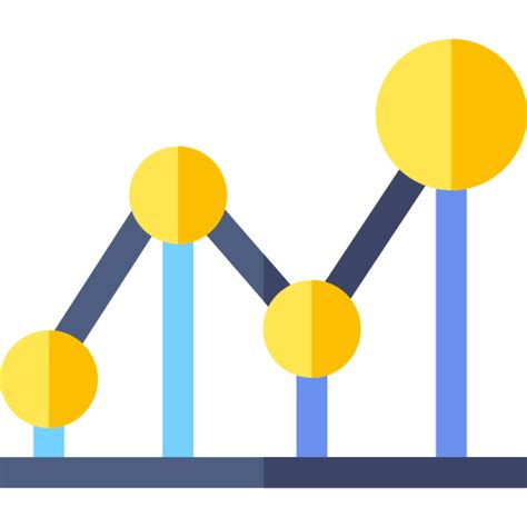 Line Graph Basic Straight Flat Icon