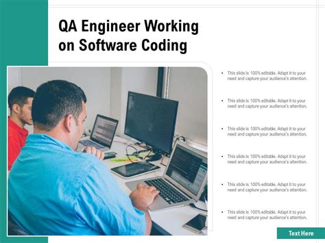 QA Engineer Working On Software Coding Ppt PowerPoint Presentation