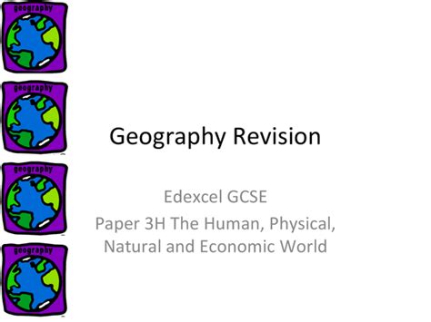 Geography GCSE Edexcel Complete Revision Notes Presentation In GCSE Geography