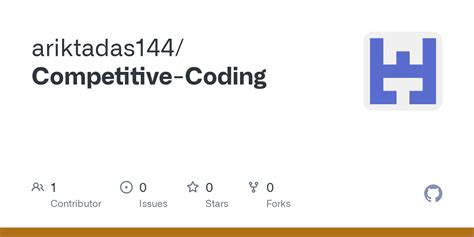 Github Ariktadas Competitive Coding
