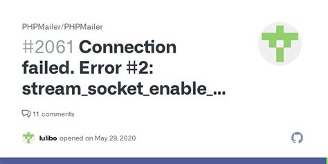Connection Failed Error 2 Streamsocketenablecrypto Ssl