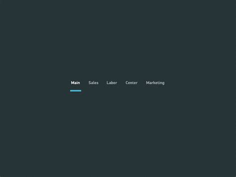 Underline Navigation Indicator By Kate Dunn On Dribbble