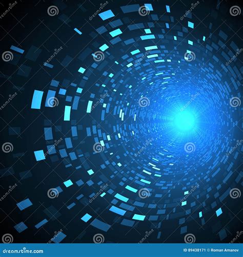 Abstract Future Technology Concept Cyber Hi Tech Background Science Futuristic Design Stock