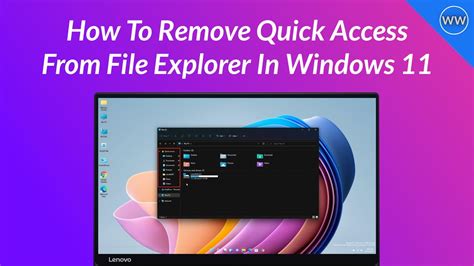 How To Remove Quick Access From File Explorer In Windows YouTube