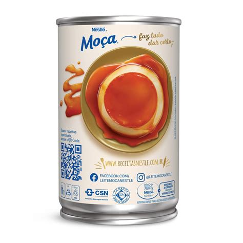 Leite Condensado Moça Lata 395g Covabra