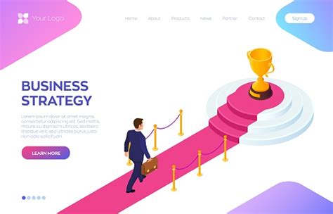 골드 트로피 컵 라운드 받침대에 우승자 서류 가방을 손에 승자가 연단에 레드 카펫을 걷고으로 사업가 성공에도 비즈니스 전략