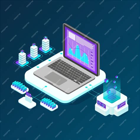 Premium Vector Isometric Data Analysis